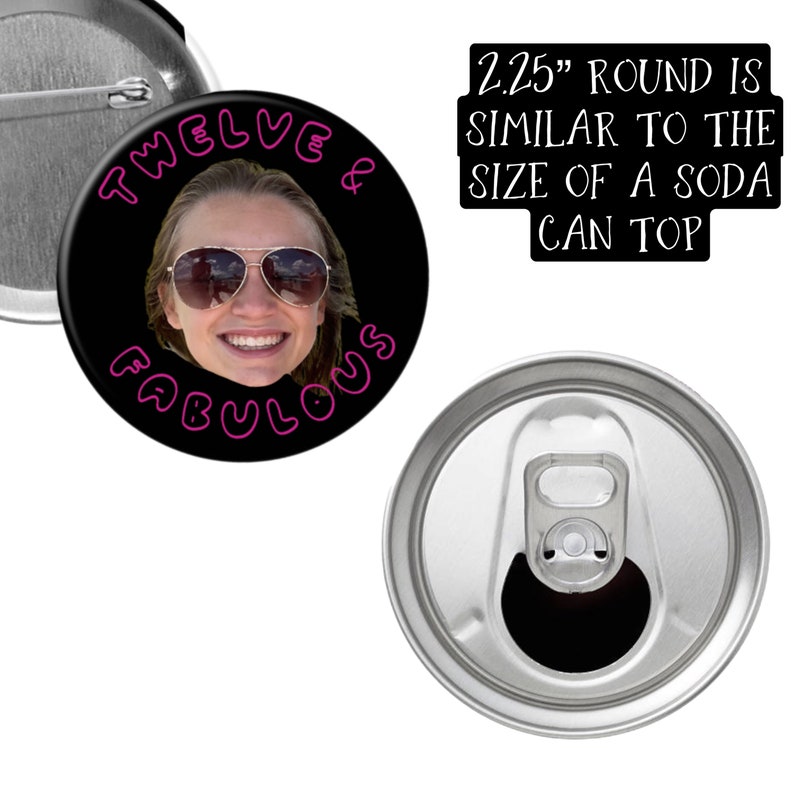 Floating Head Button Face Pins 2.25 or 3 Round Pin-back - Etsy