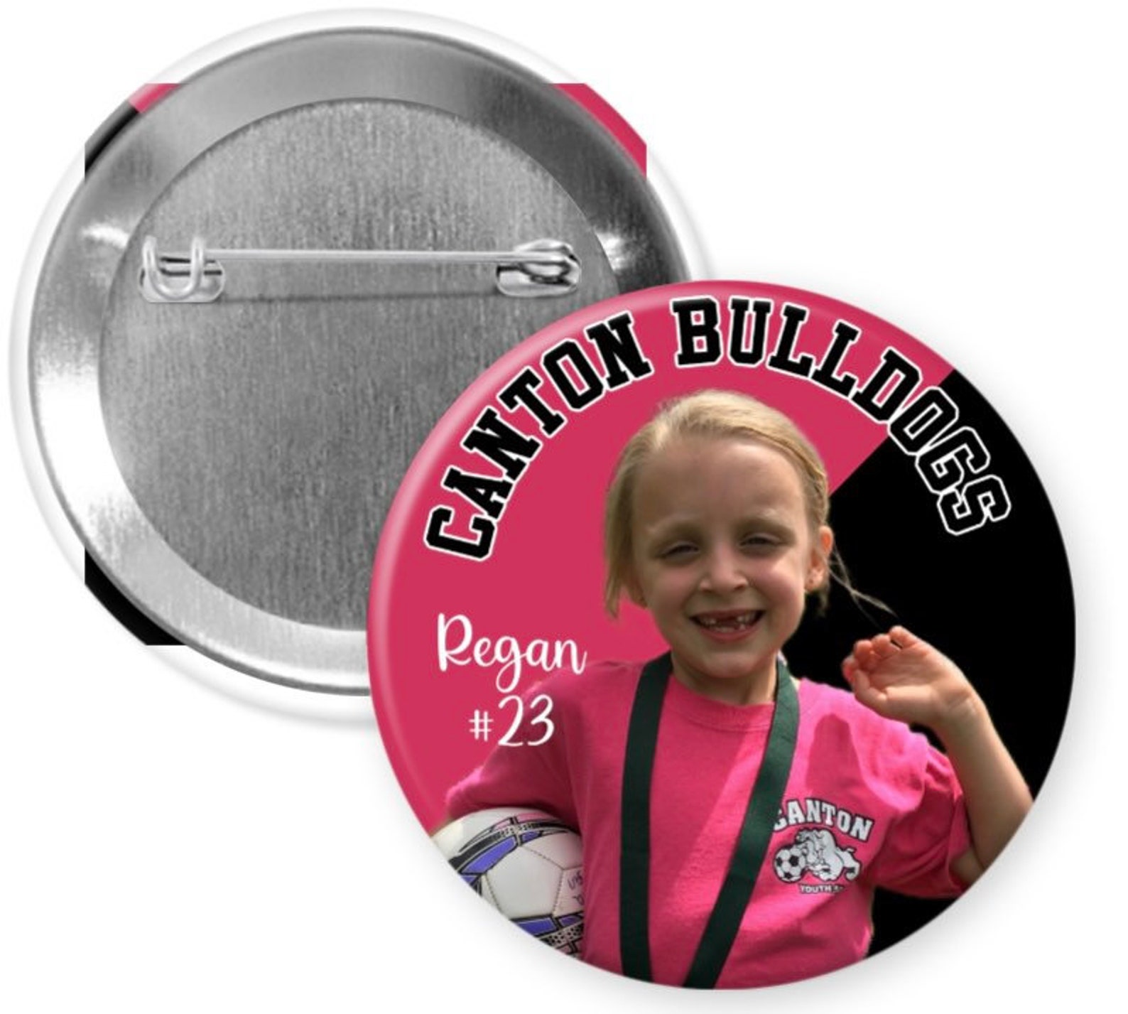 Sports Team Button Personalized Pins for School Teams Team - Etsy