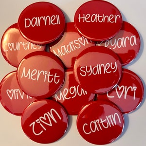 Custom Pin Buttons | Personalized Pins | Five Sizes | Company Logo ...