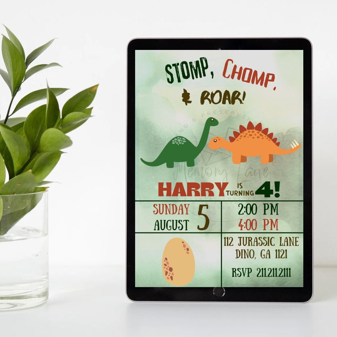 Printable and Mobile Baby Kid Birthday Invitation Template, Any Age Kid ...