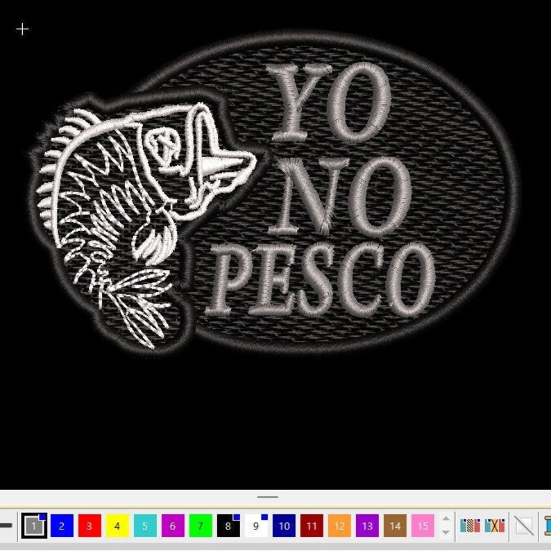 YO NO PESCO Embroidery Machine File - Etsy