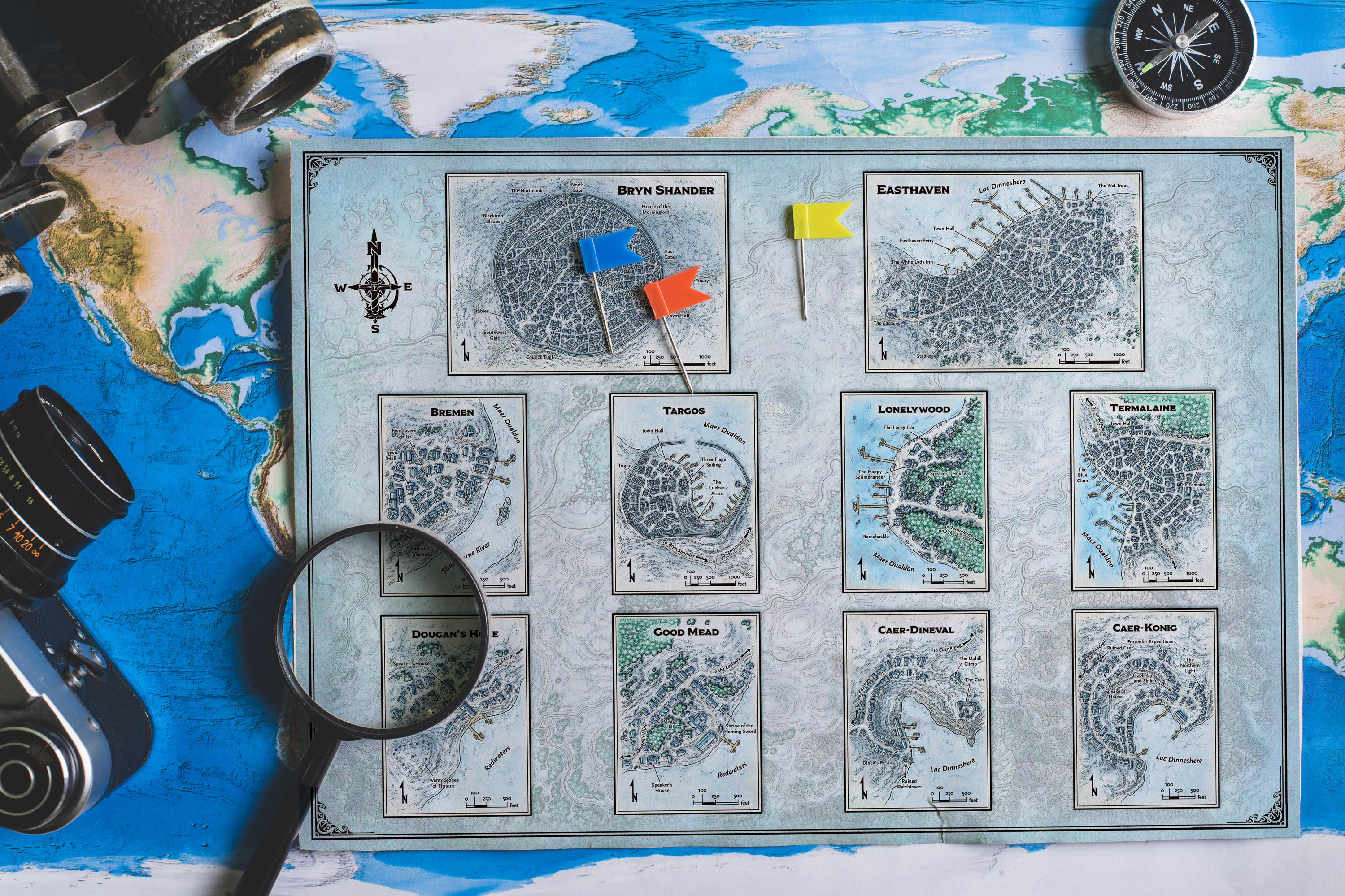 Icewind Dale Rime of the Frostmaiden Full-size True 1" Inch Grid Map ...