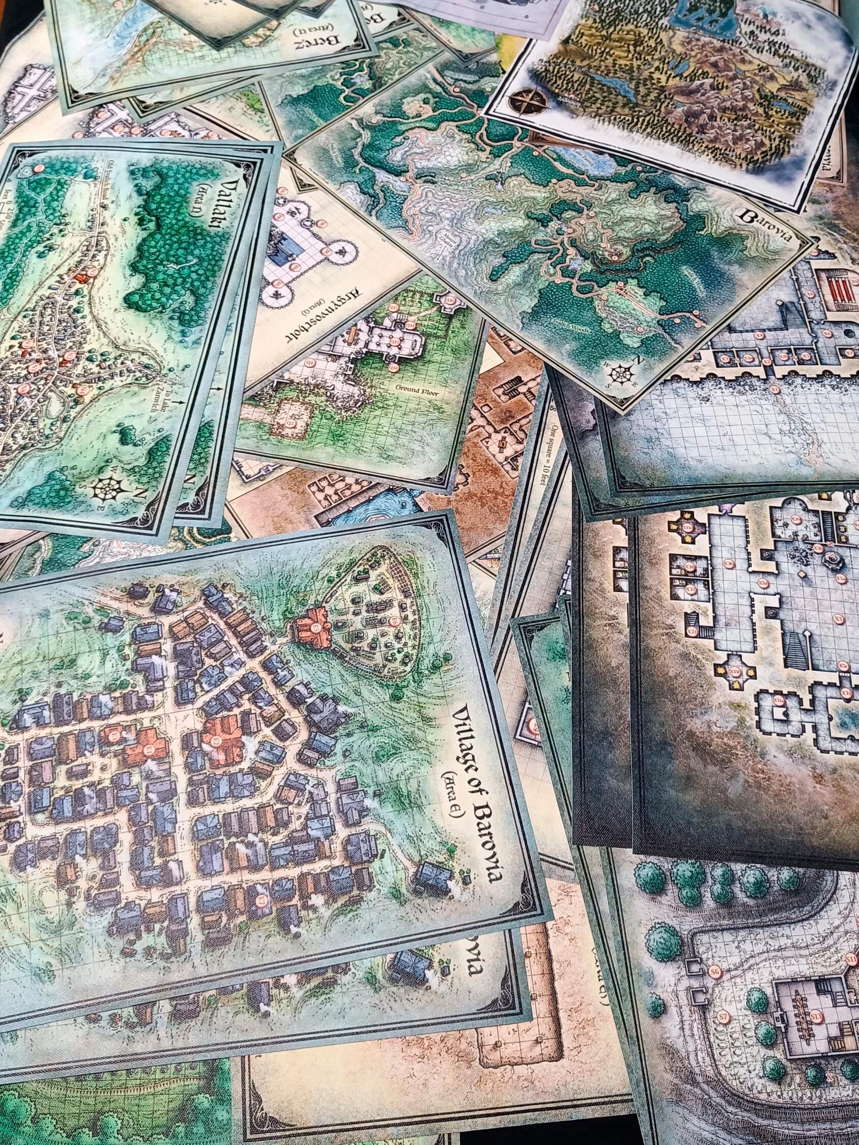 Curse of Strahd Adventure Map Bundle - Quality Battlemap Prints on ...