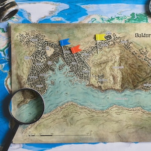 BG Descent Into Avernus Adventure Map Bundle Quality Prints on Matte ...