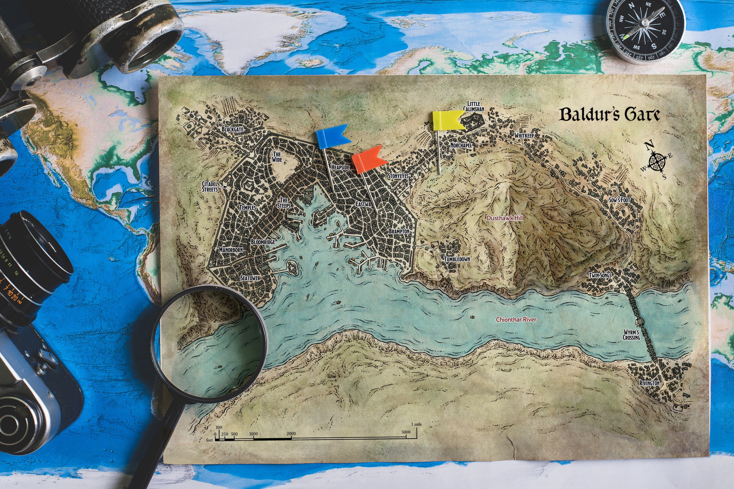 BG Descent Into Avernus Adventure Map Bundle Quality Prints on Matte ...