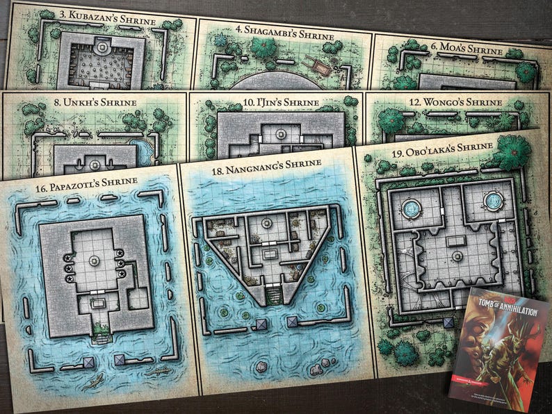Tomb of Annihilation - Nine Shrines of Omu - Full-size True 1" Inch ...
