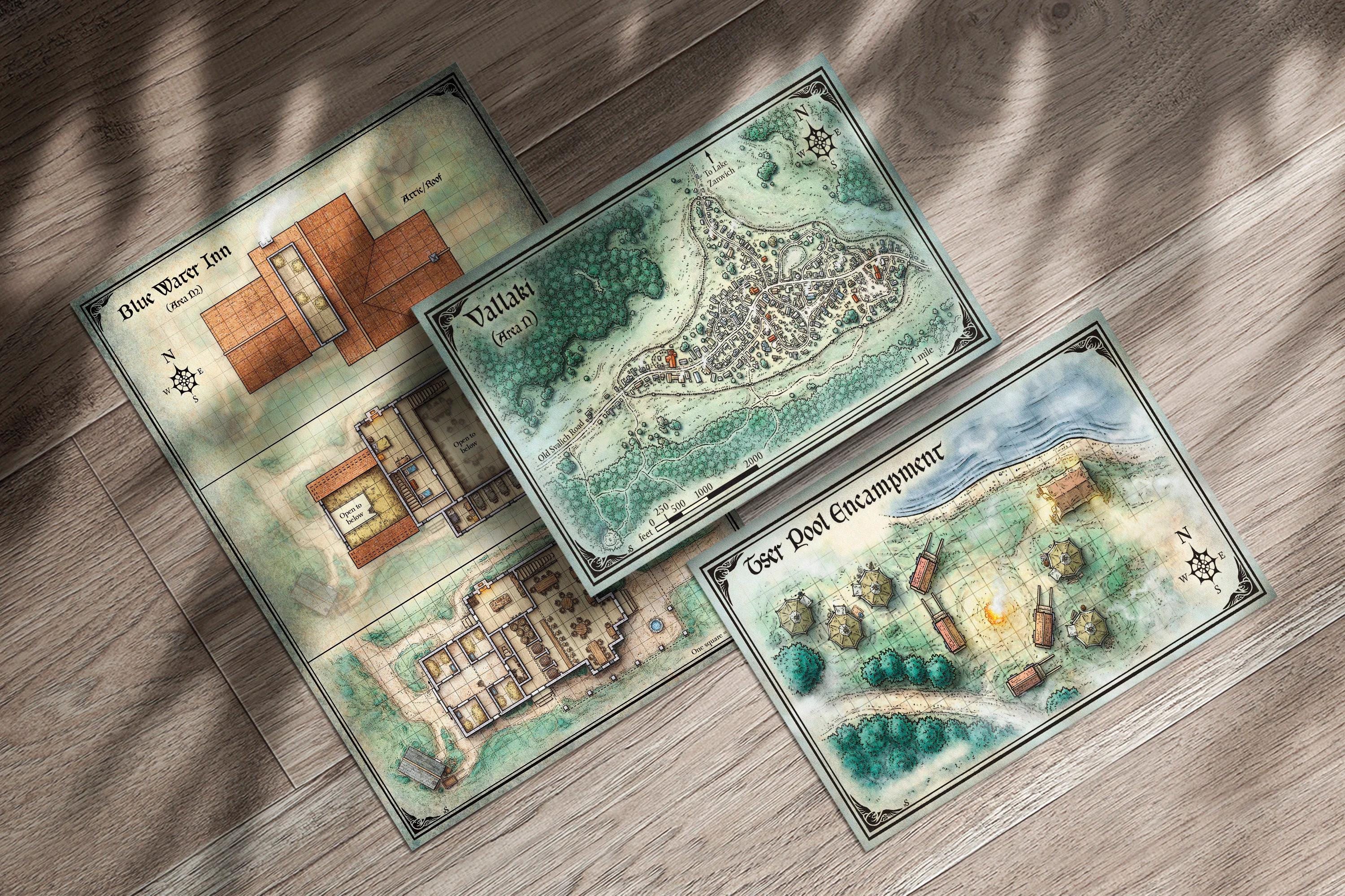 Curse of Strahd Adventure Map Bundle - Quality Battlemap Prints on ...