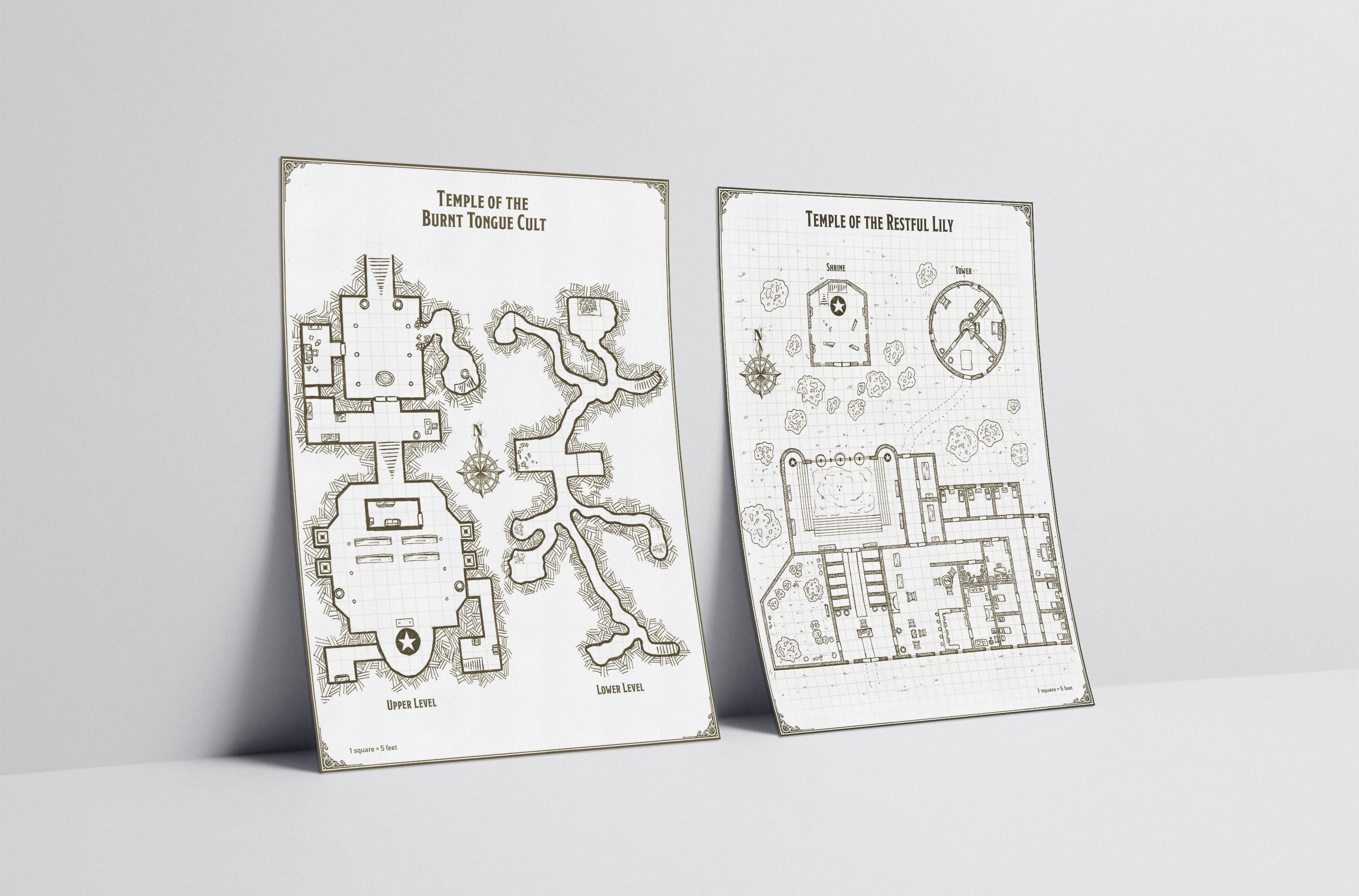 Candle Keep Mysteries Adventure Map Bundle Quality Prints on Matte ...
