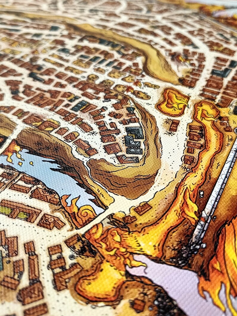 BG Descent Into Avernus Full-size Map Prints on Poster Paper or Cotton ...
