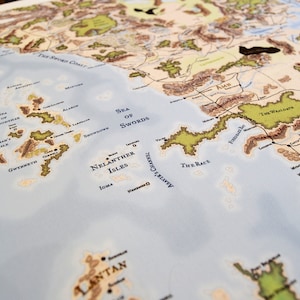 Forgotten Realms Canvas Print RPG Battle Maps Rolled up - Etsy