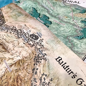 BG Descent Into Avernus Full-size Map Prints on Poster Paper or Cotton ...