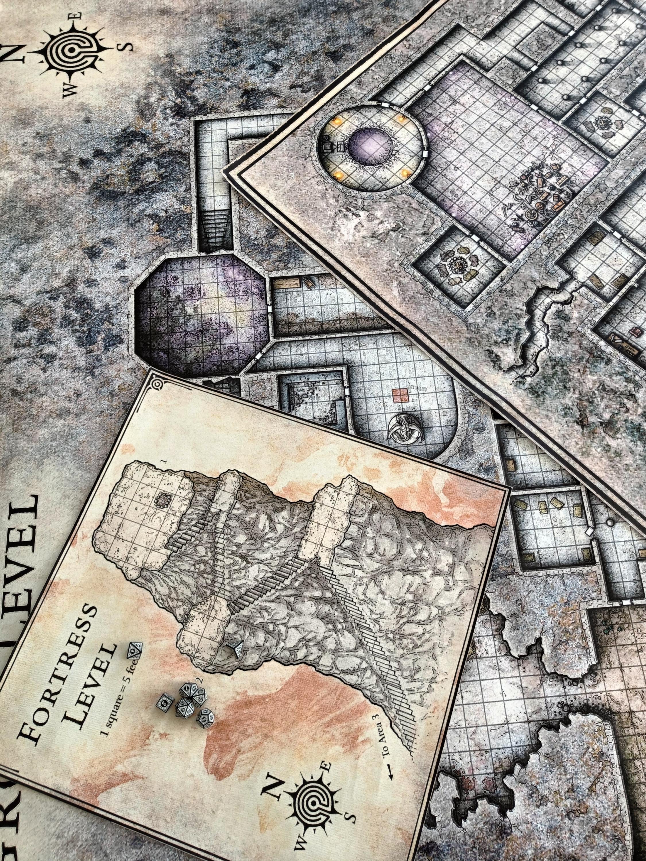 The Sunless Citadel Full Size Adventure Map Bundle - Quality Prints on ...