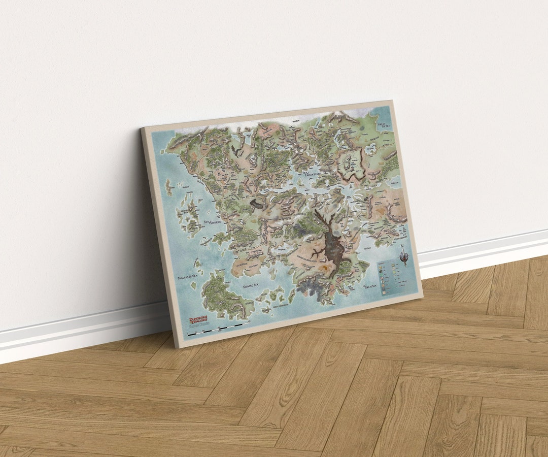 Forgotten Realms Battlemap Print Cotton Canvas Print Gallery Wrapped ...