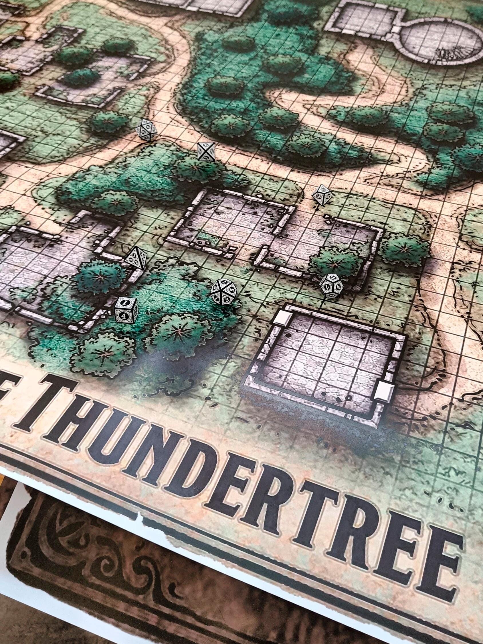 The Shattered Obelisk Full-size True 1" Inch Grid Map Prints on Poster ...