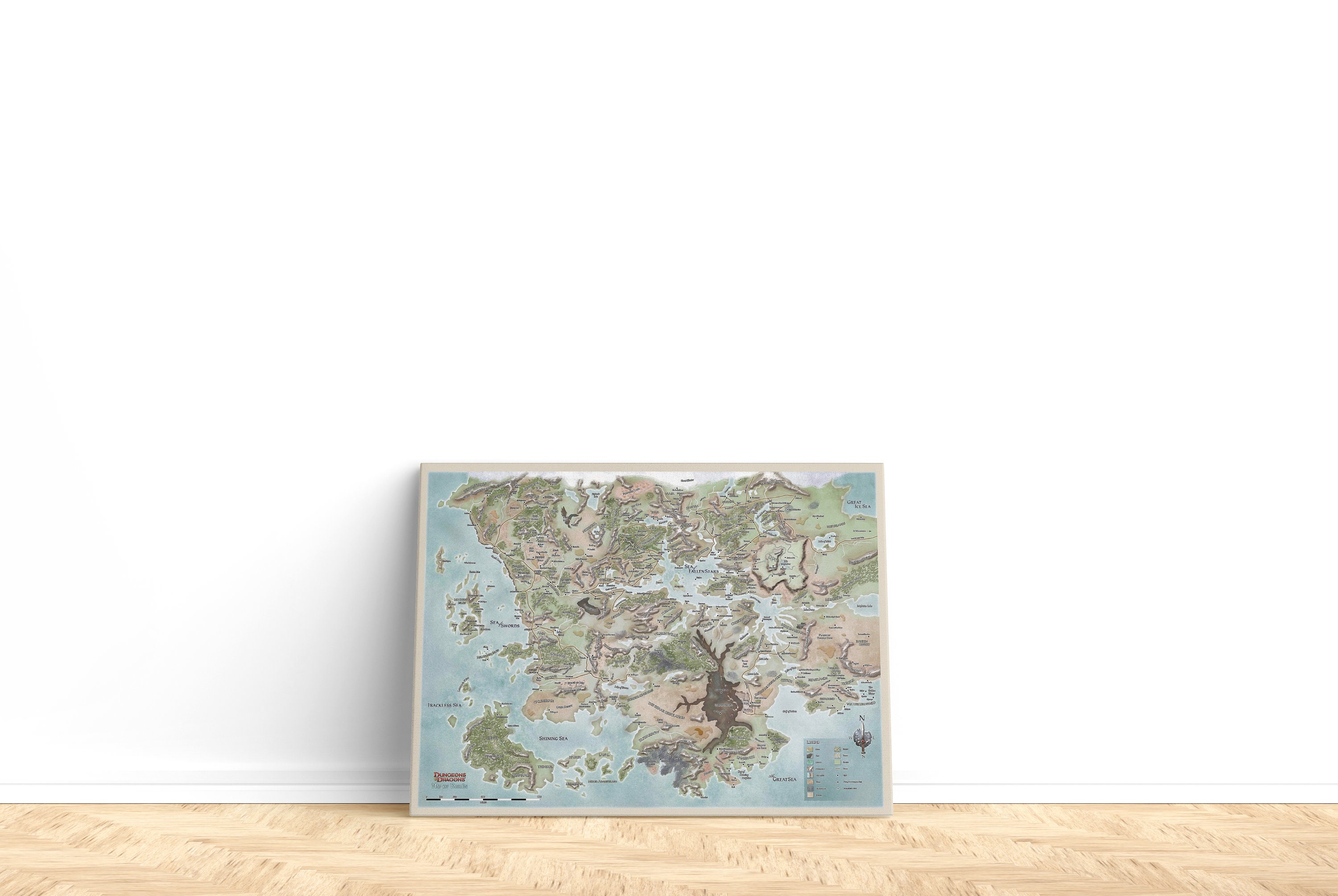 Forgotten Realms Battlemap Print Cotton Canvas Print Gallery Wrapped ...