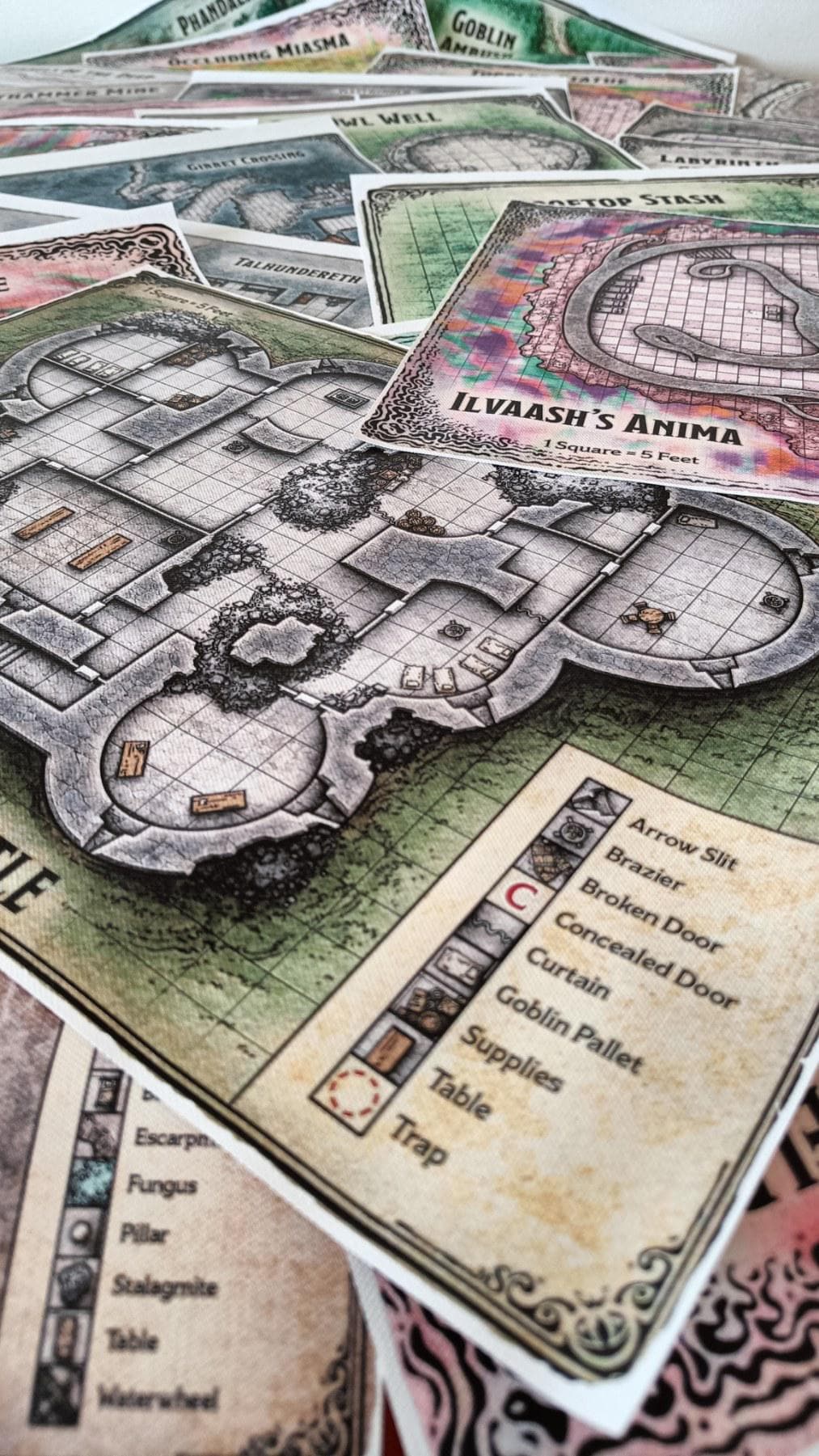 The Shattered Obelisk Adventure Map Bundle - Quality Battlemap Prints ...