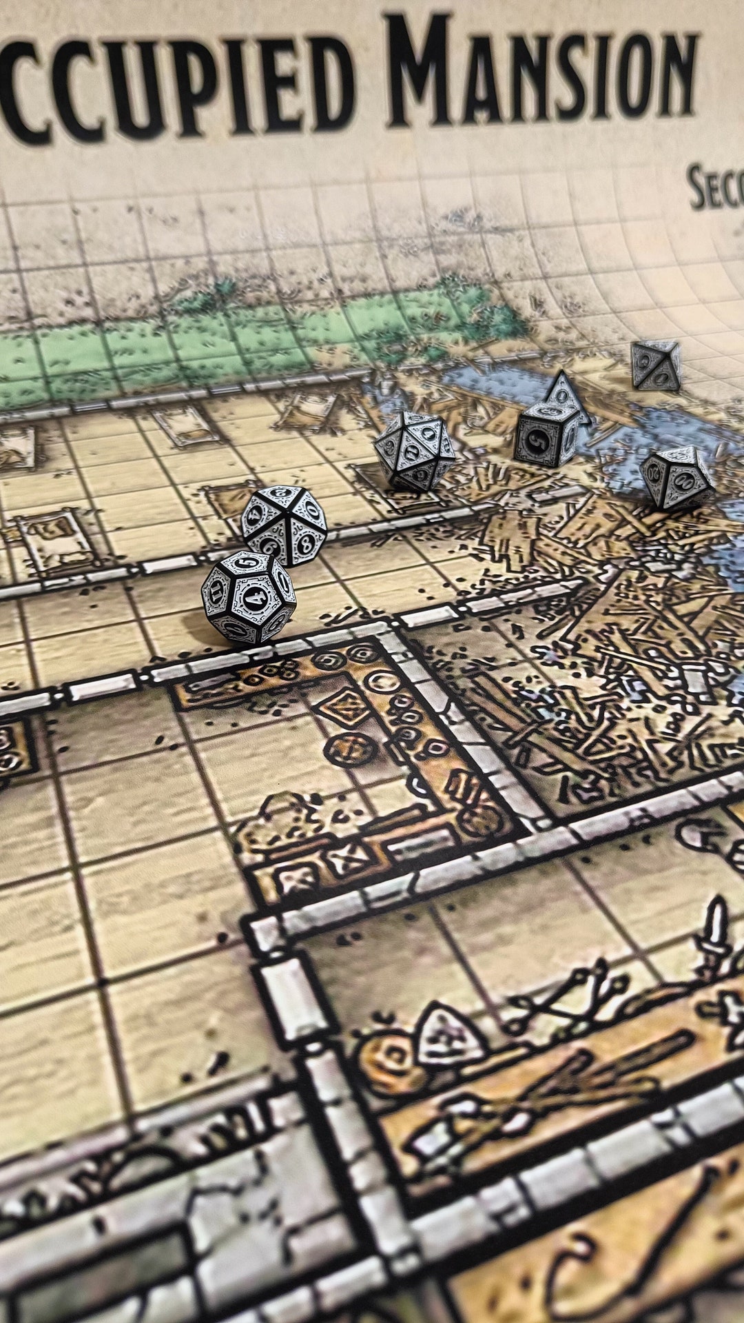 Sotdq Occupied Mansion Battlemap Print on Thick Poster Paper / Heavy ...