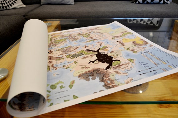 Forgotten Realms Canvas Print RPG Battle Maps Rolled up | Etsy