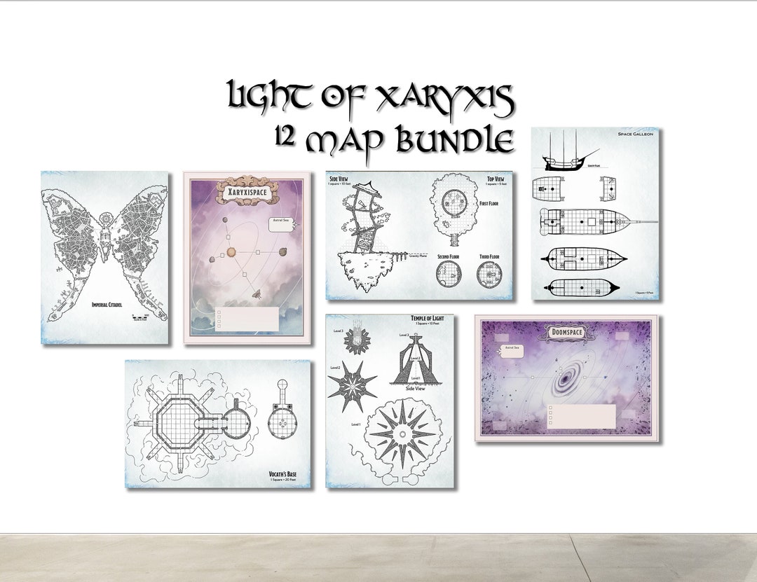 Light of Xaryxis Adventure Map Bundle - Quality Battlemap Prints on ...