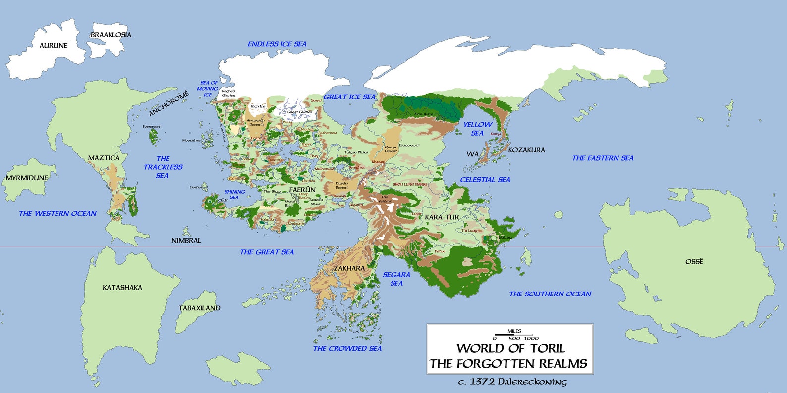 Toril Canvas Print World Map High Grade Roll Up Cotton | Etsy