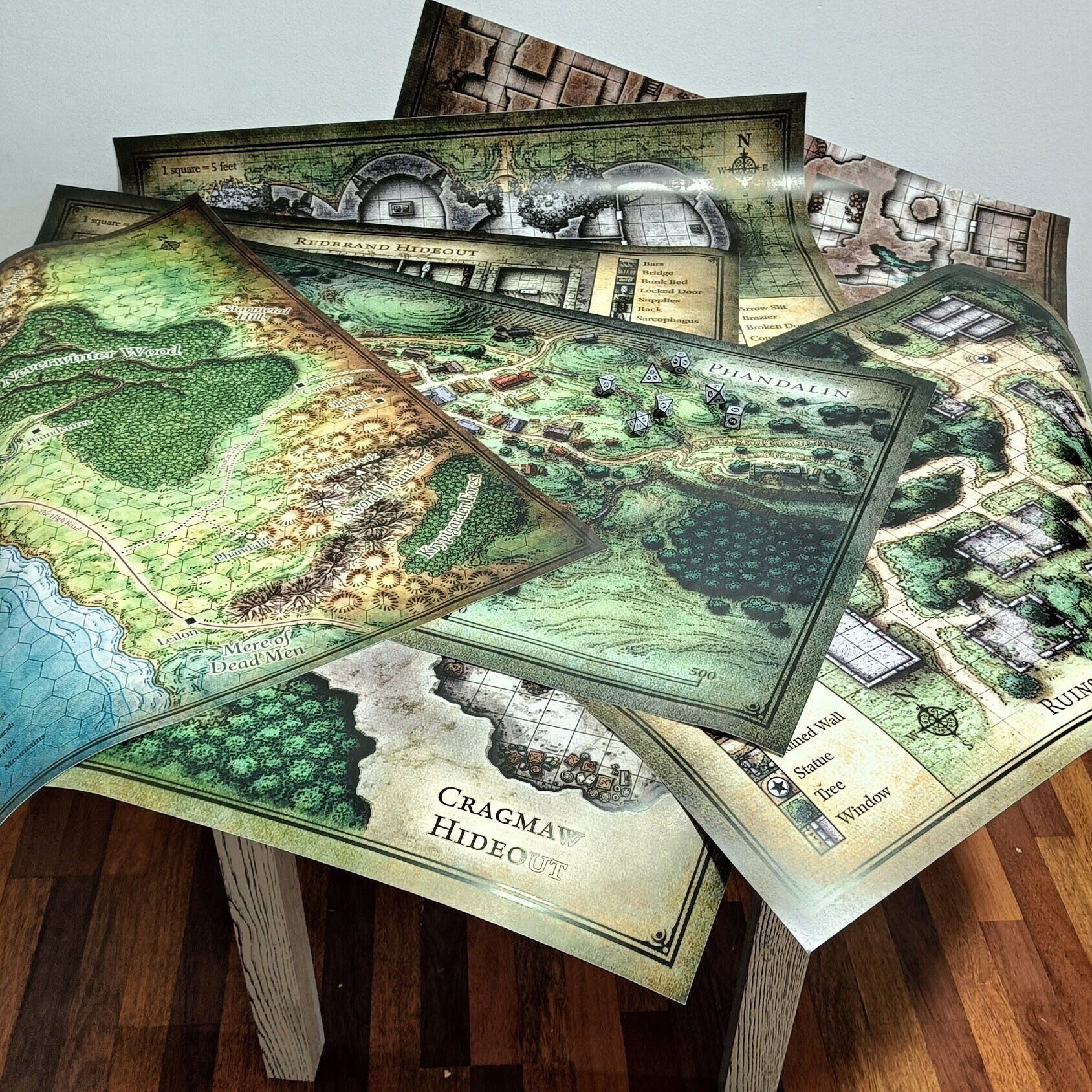 Lost Mine of Phandelver Full-size Battlemap Prints on Poster Paper or ...