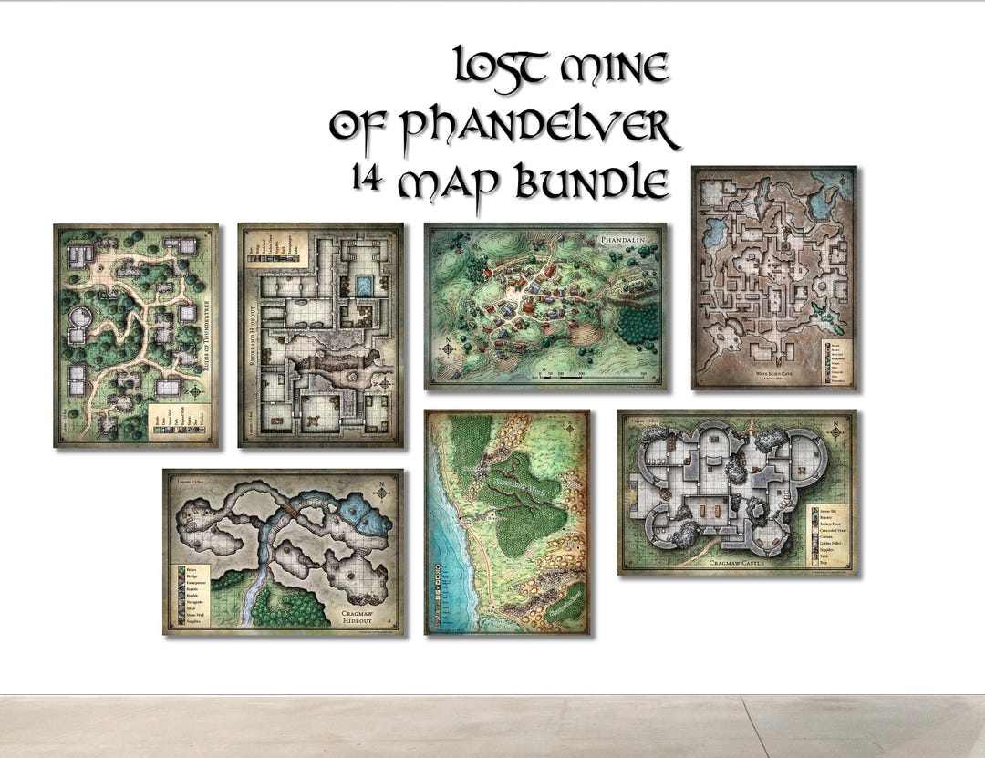 Lmop Adventure Map Bundle - Quality Battlemap Prints on Matte Photo ...