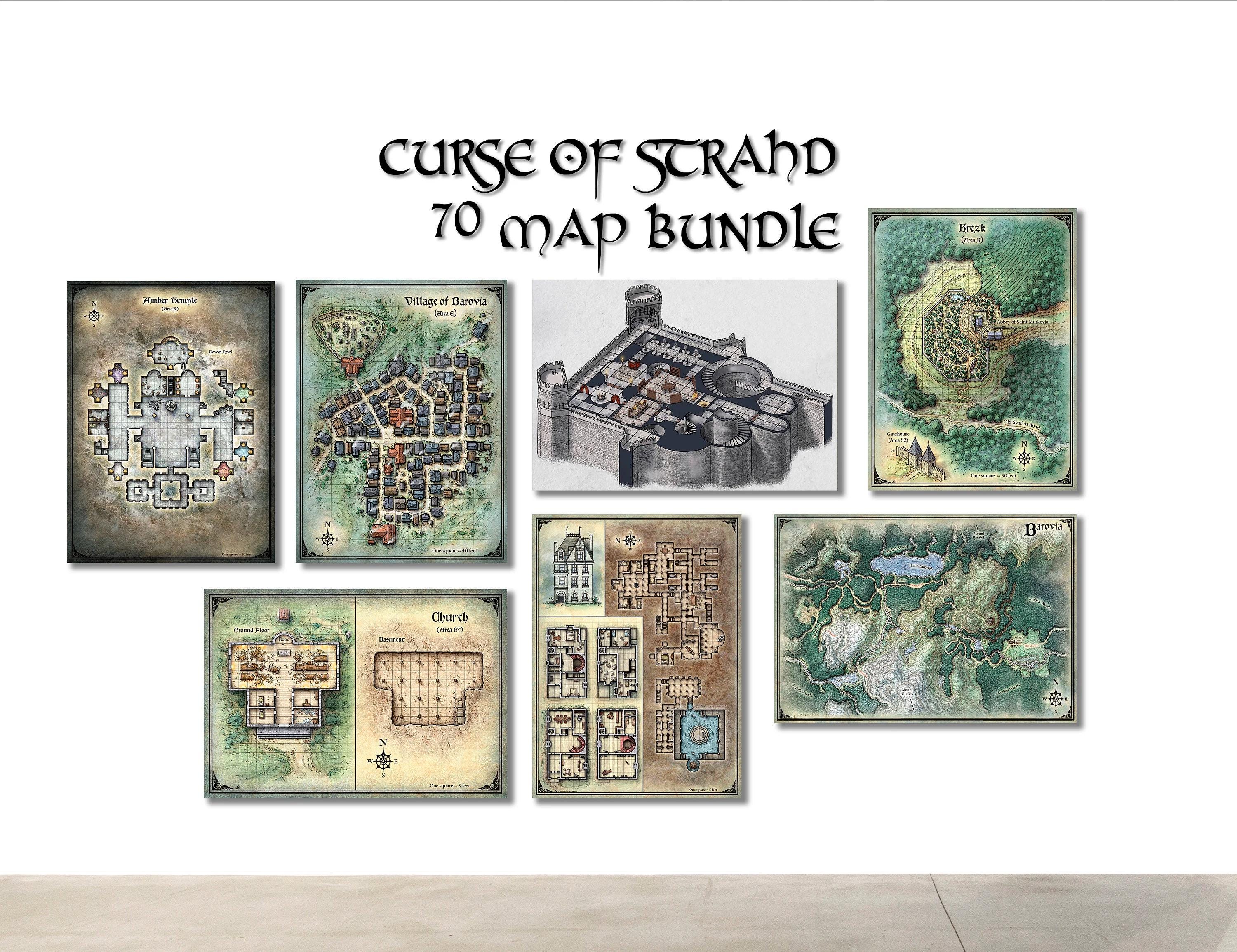 Curse of Strahd Adventure Map Bundle - Quality Battlemap Prints on ...