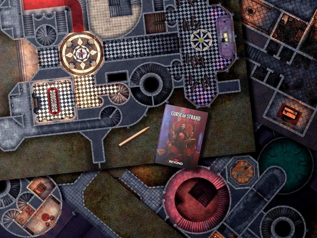 Castle Ravenloft Full Size Adventure Map Bundle - Quality Prints on ...