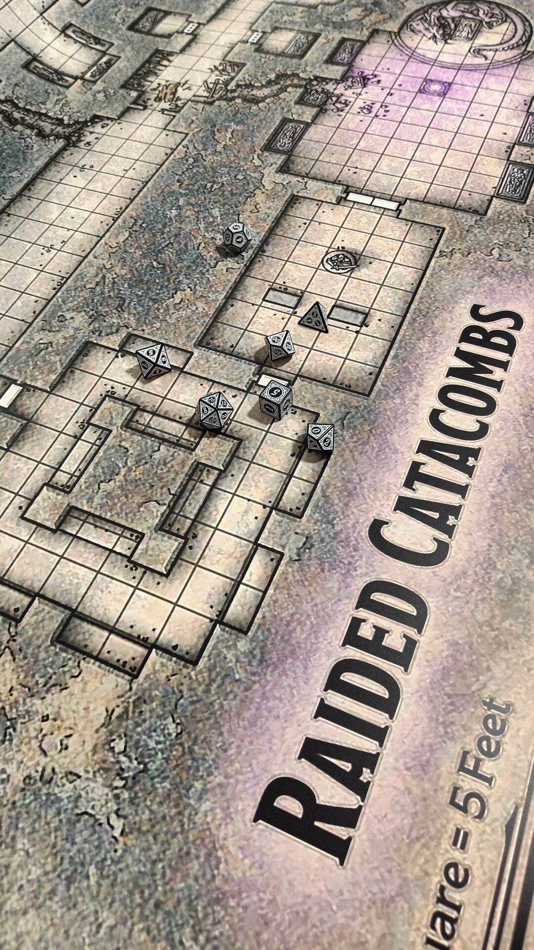 Sotdq Catacombs Battlemap Print on Thick Poster Paper or Heavy Cotton ...