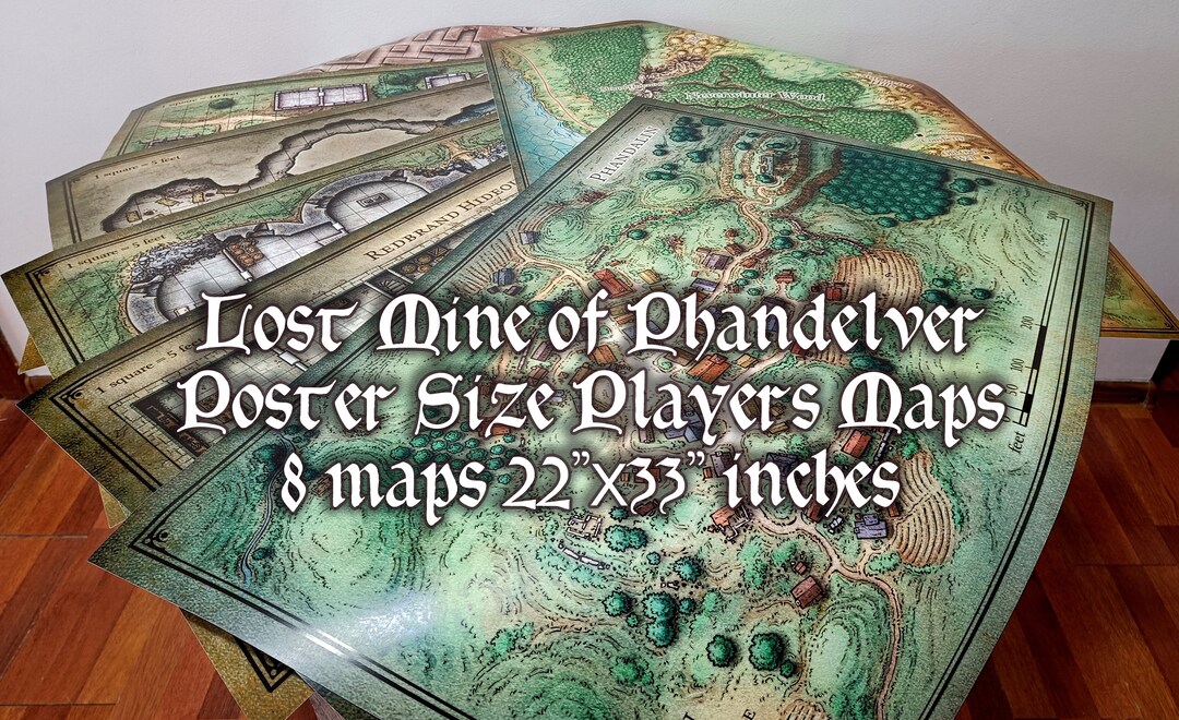 Lost Mine of Phandelver Adventure Map Bundle Quality Prints - Etsy UK