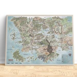 Forgotten Realms Battlemap Print Cotton Canvas Print Gallery Wrapped ...