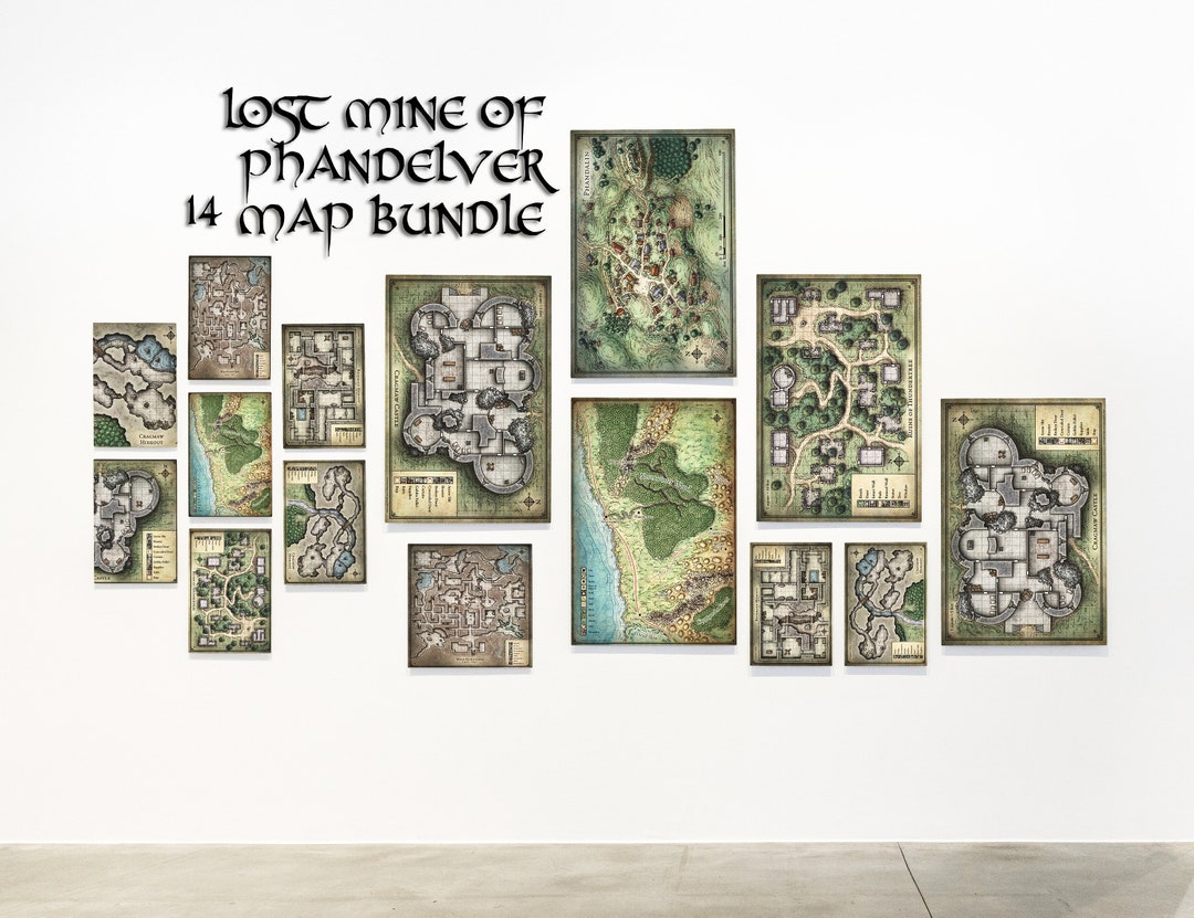 Lost Mine Of Phandelver Adventure Maps Quality Prints on - Etsy Portugal