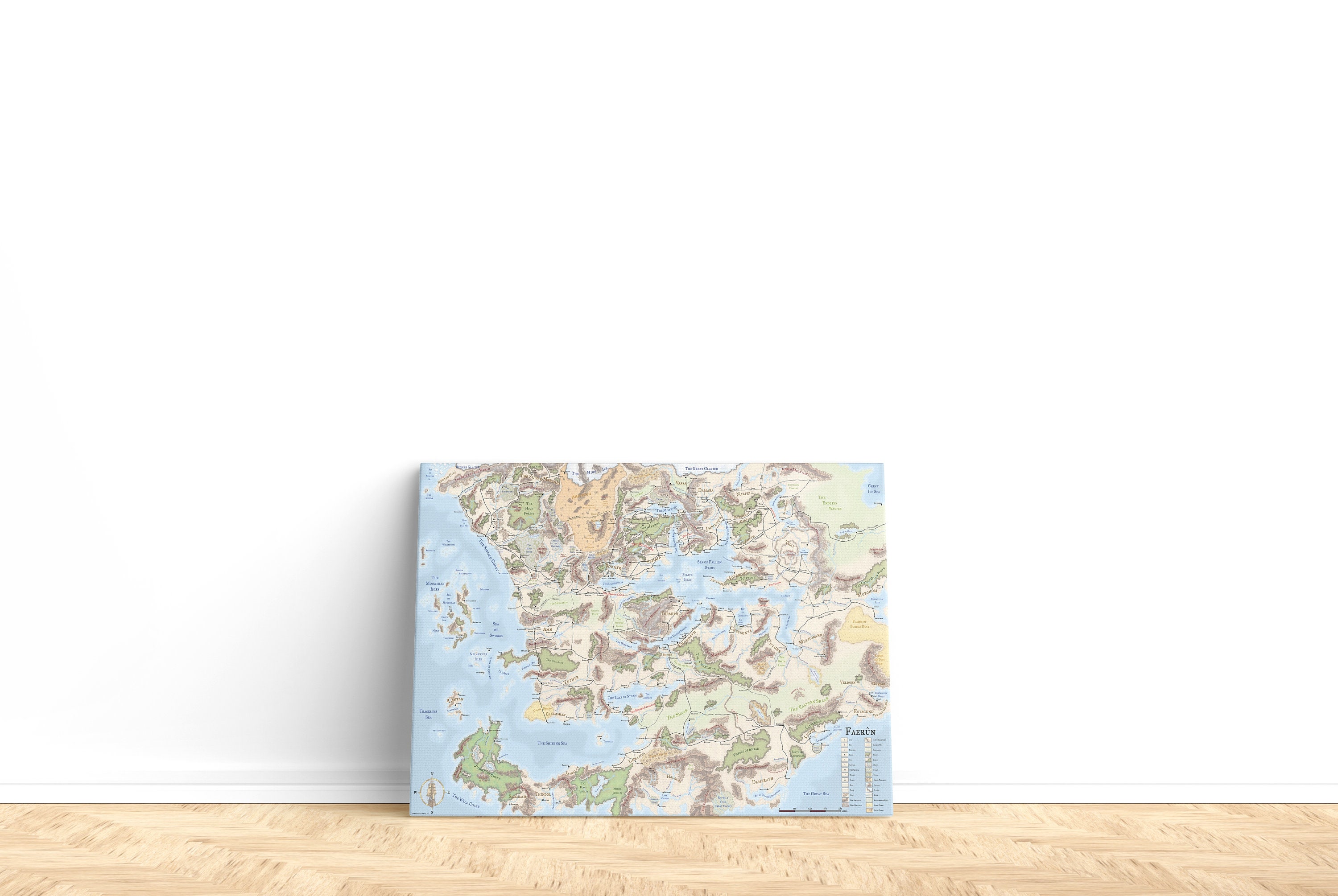 Forgotten Realms Battlemap Print Cotton Canvas Print Gallery Wrapped ...