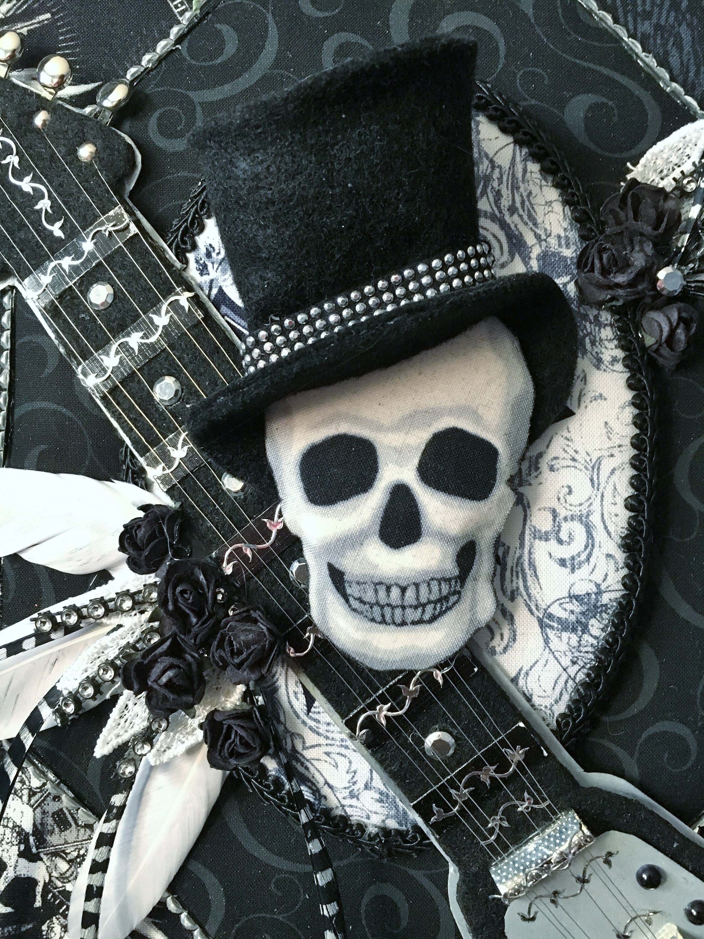 Rock Star Skulls 12 x 12 Album/Scrapbook-Steampunk/Goth/Biker/Heavy Metal