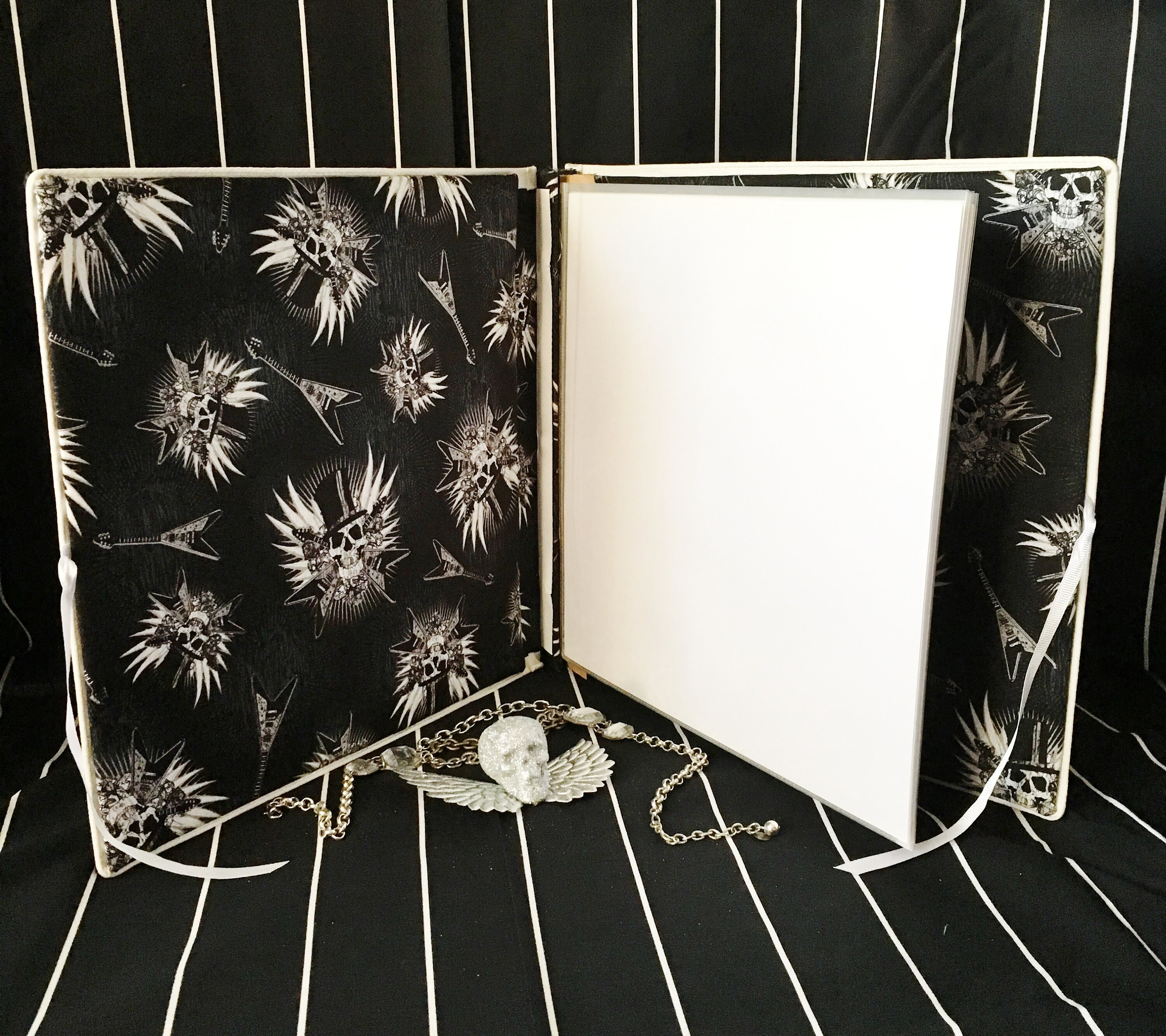 Rock Star Skulls 12 x 12 Album/Scrapbook-Steampunk/Goth/Biker/Heavy Metal