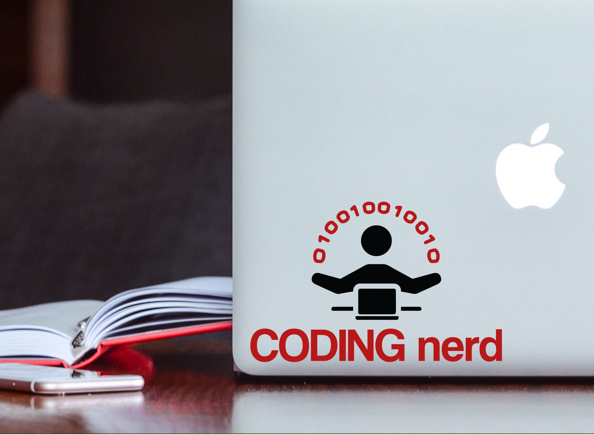 Coding Nerd Decal Decal for Laptop Gift for Programmer | Etsy