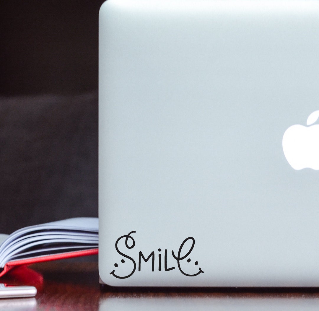 Smile Decal Inspirational Decal Decal for Cup Happy Face - Etsy