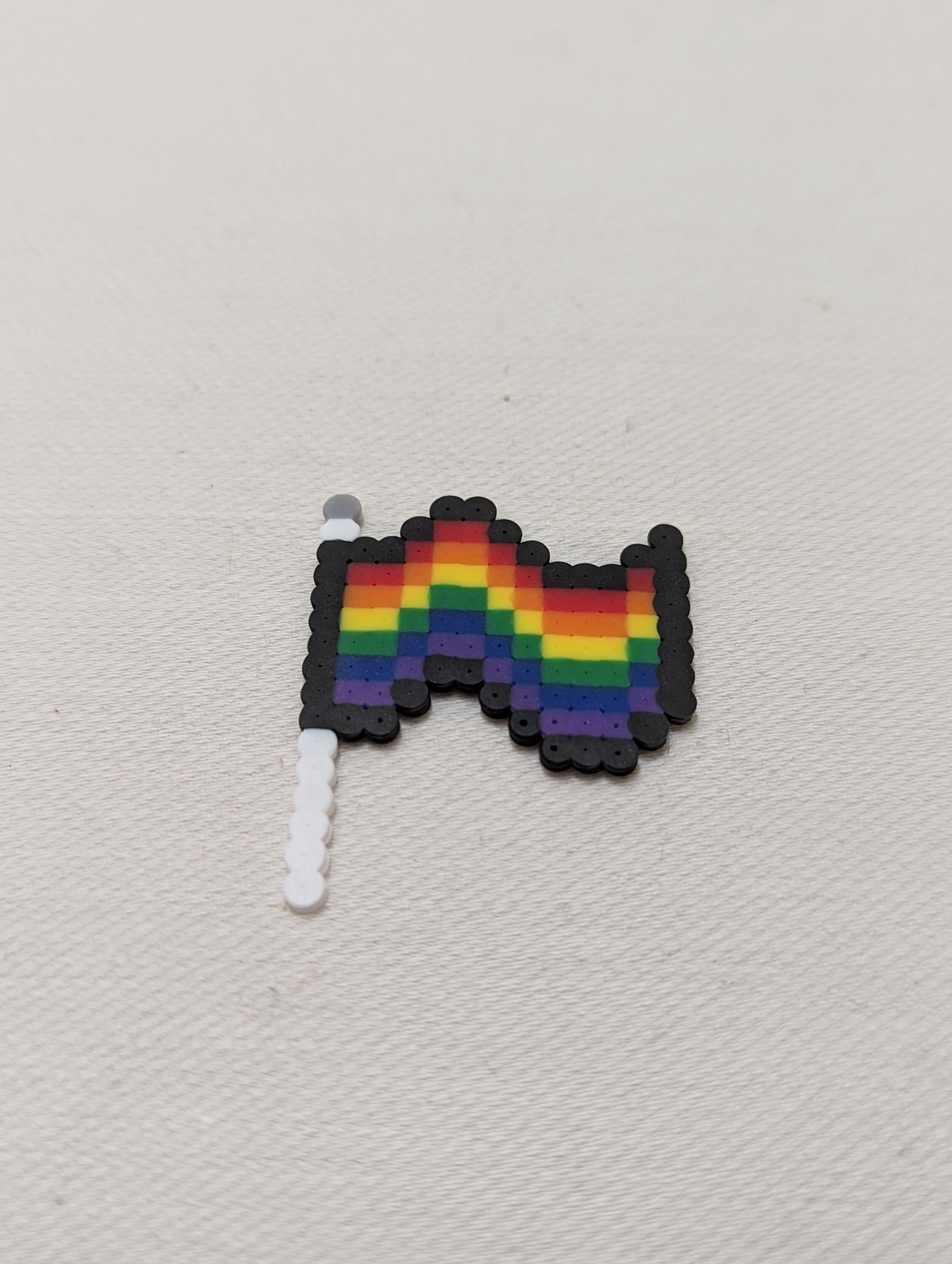 Pin | Mini Fuse Bead Pride Flag - Etsy