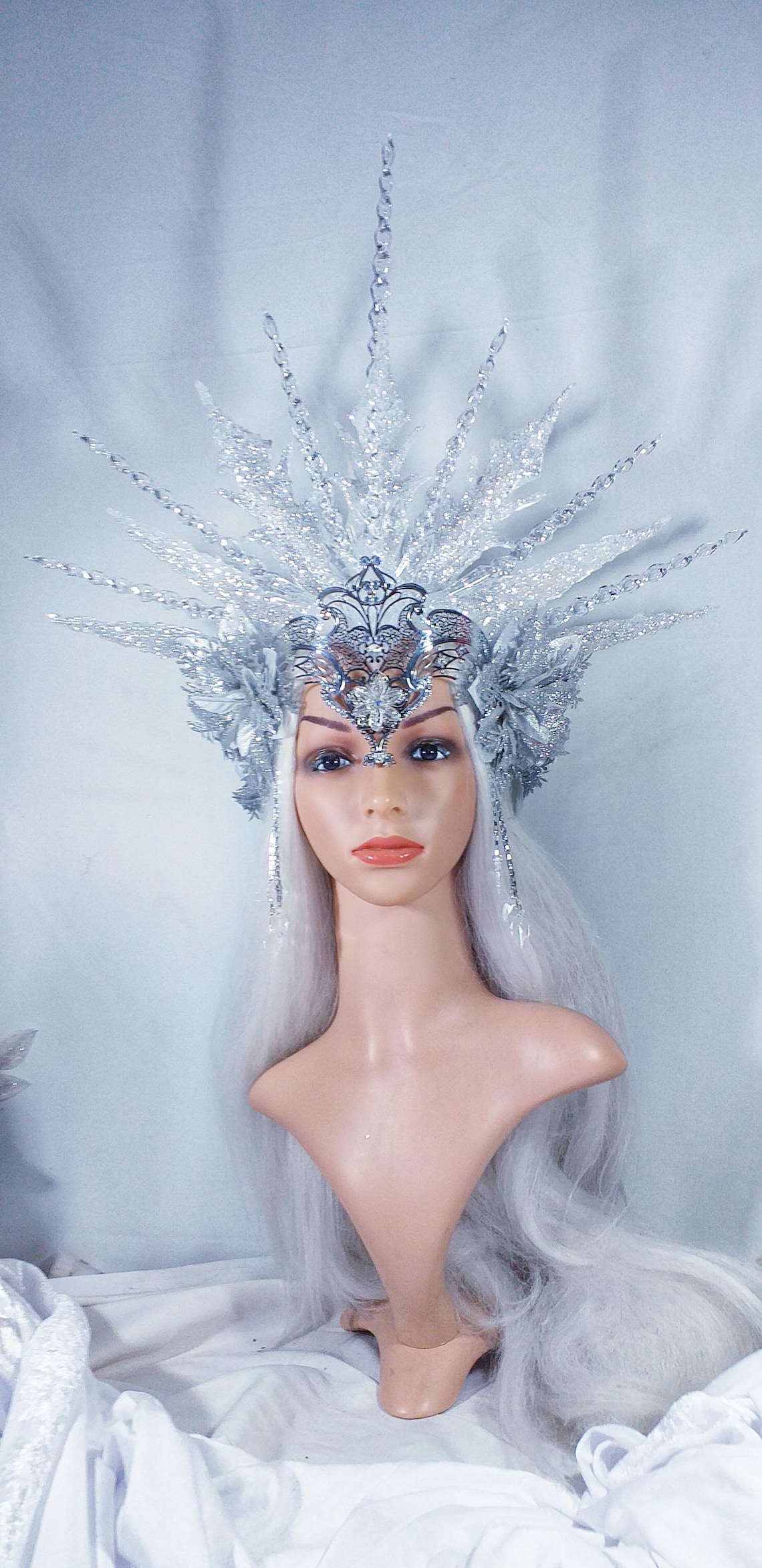 Winter Sparkling Glittery Frozen Yule Snow Ice Queen Fairy One of the ...