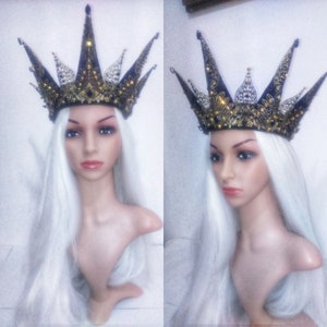 Adjustable Evil Queen Gothic Fashion Medieval Fantasy Drag Queen Crown ...