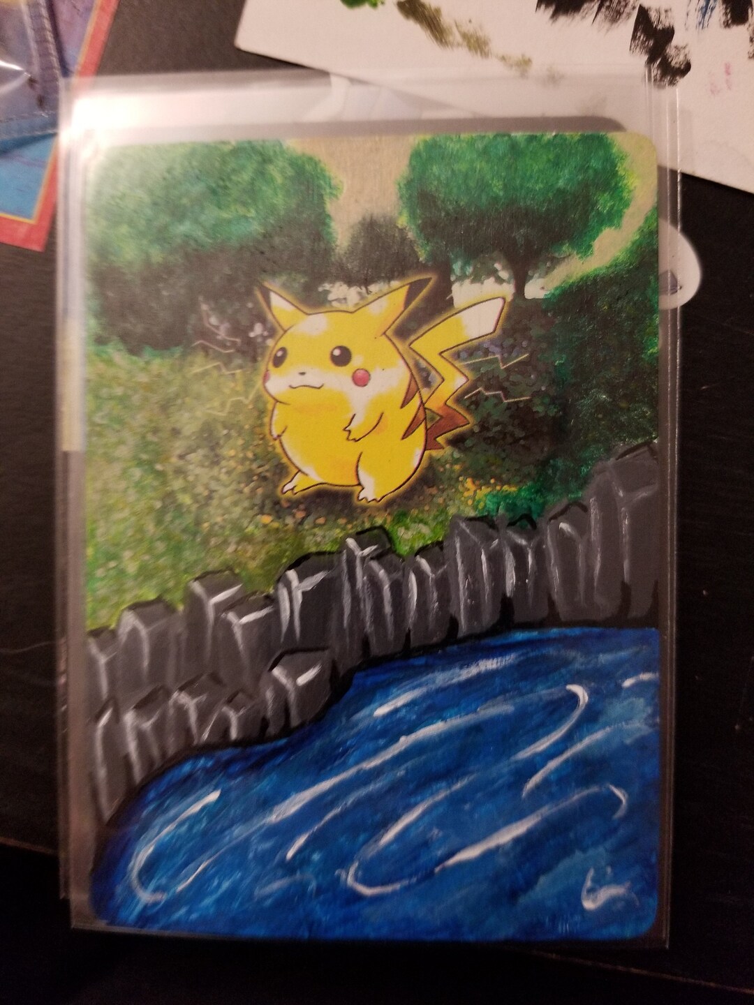 Painted Pokemon Cards - Etsy