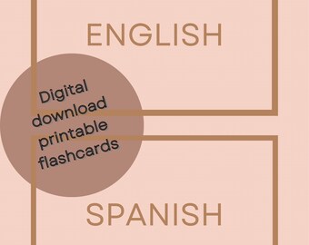 Spanish Colors Flash Cards - Etsy