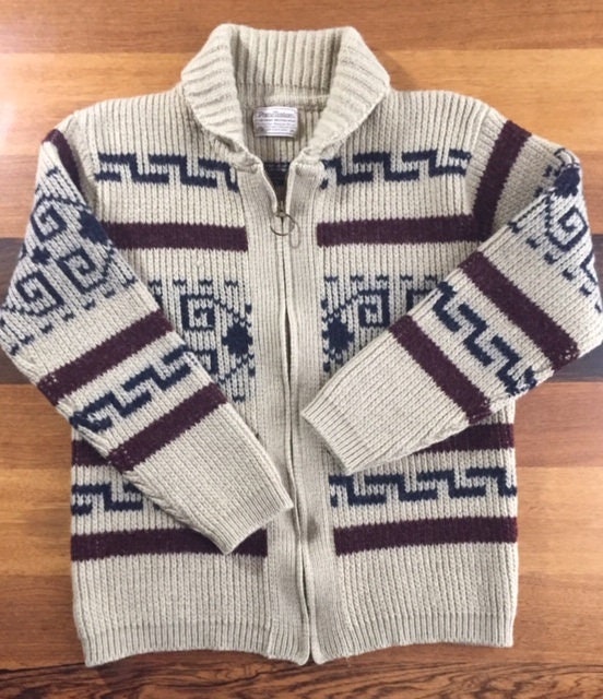 The Big Lebowski Cardigan Sweater Vintage 1970s Pendleton Dude Sweater ...