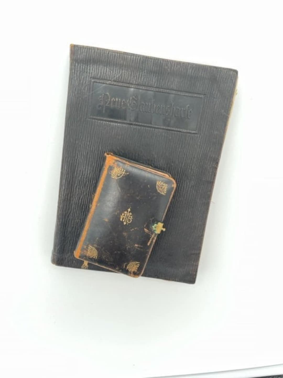 Antique German Prayer Book and Hymnal Set of 2 Leather Cover - Etsy