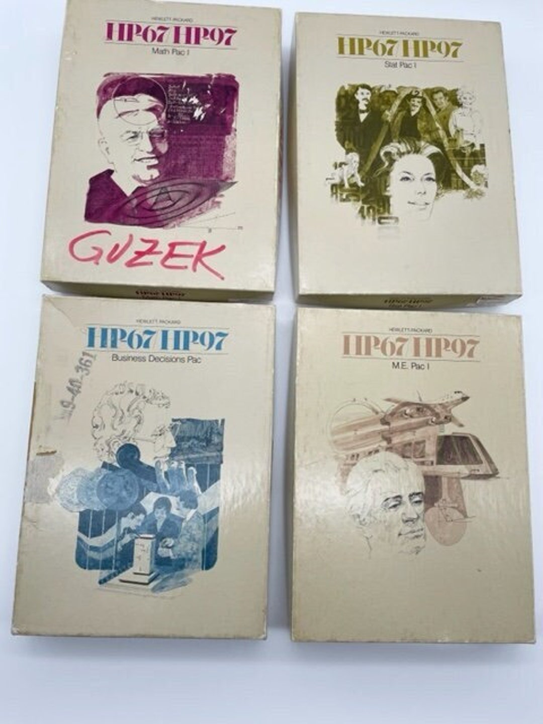 HEWLETT PACKARD Business Decisions Pac Math Pac M.E. Pac I Stat Pac I ...