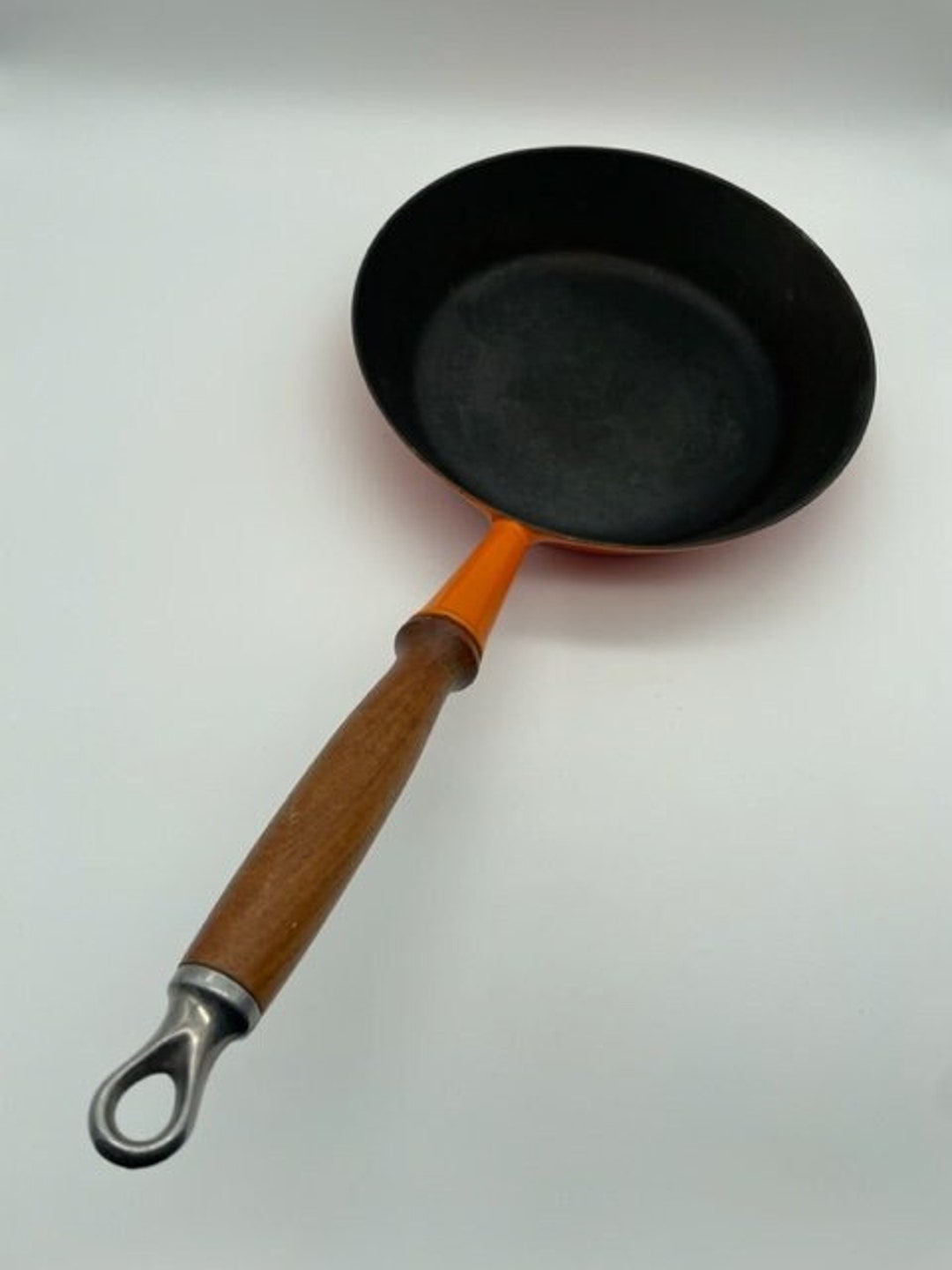 Le Creuset Flame Orange Feu Doux 24 Heavy Frying Pan Skillet 1960s - Etsy