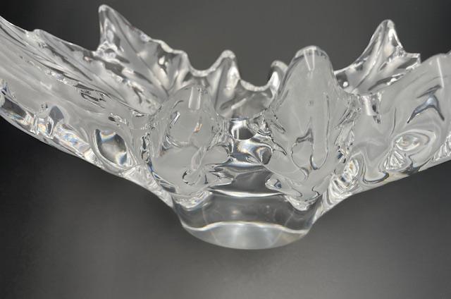 Lalique Champs Elysees Large Oval Bowl Centerpiece 18" Frosted Crystal ...