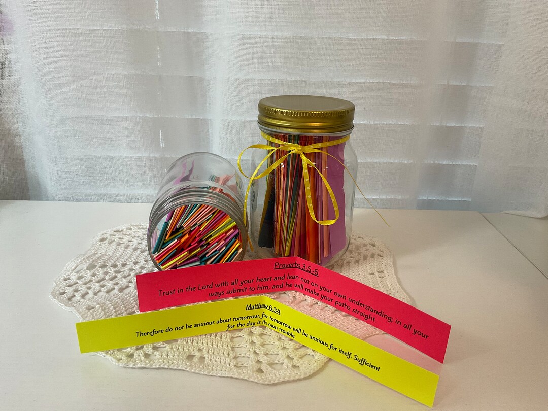 Scripture Verse Jar Motivational Inspirational Christian Gift ...
