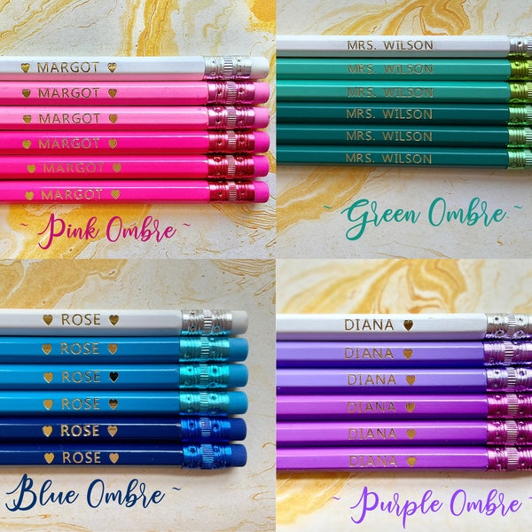 Custom Pencils - Etsy