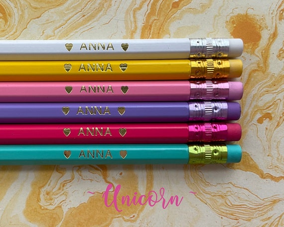Custom Pencils Personalized Pencils Back to School Gift - Etsy